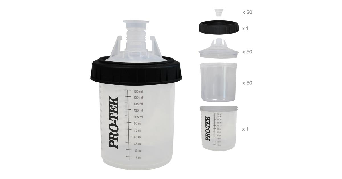 Pro-Tek Flexible Paint Cup System 180 ml 125µ | I.N.P. Quality B.V.