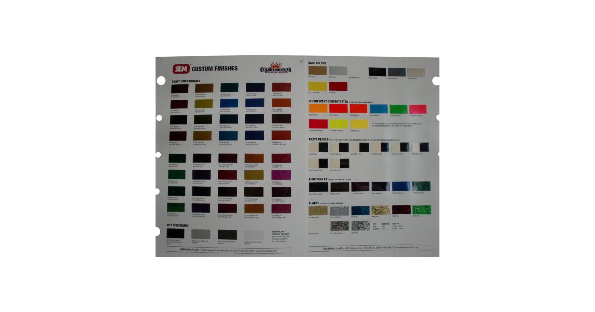 Custom Finishes color card | I.N.P. Quality B.V.